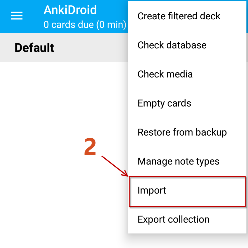 Ankidroid setup - Basic English Speaking